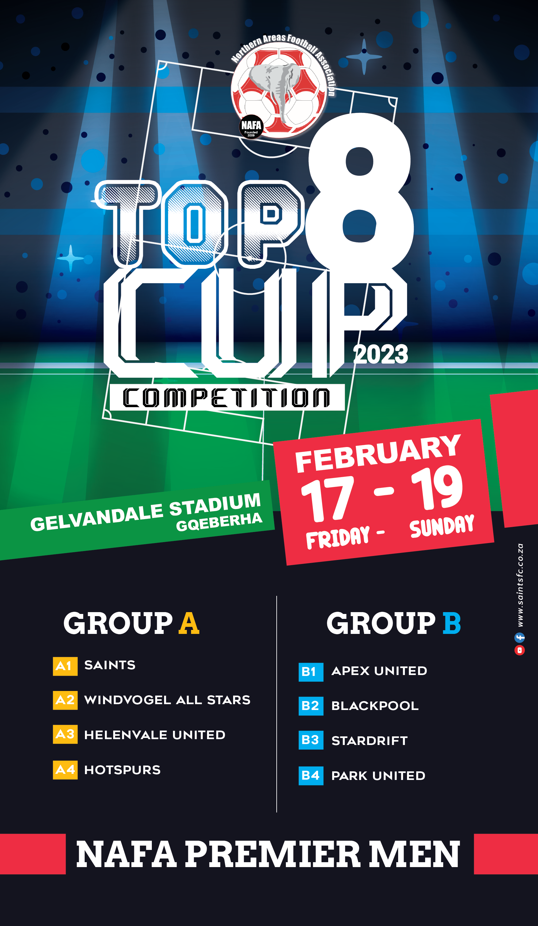 NAFA Top 8 Premier Cup 2023 Champions - Saints Football Club